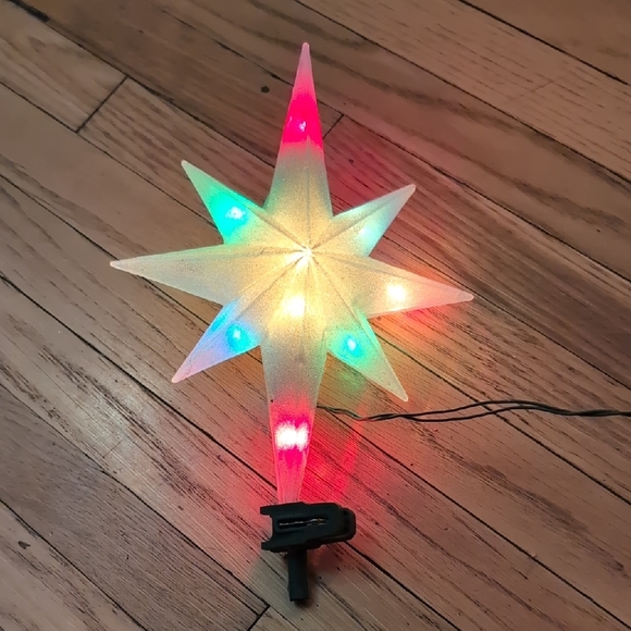 Vintage | Accents | Vintage Multicolor Star Burst Tree Topper | Poshmark